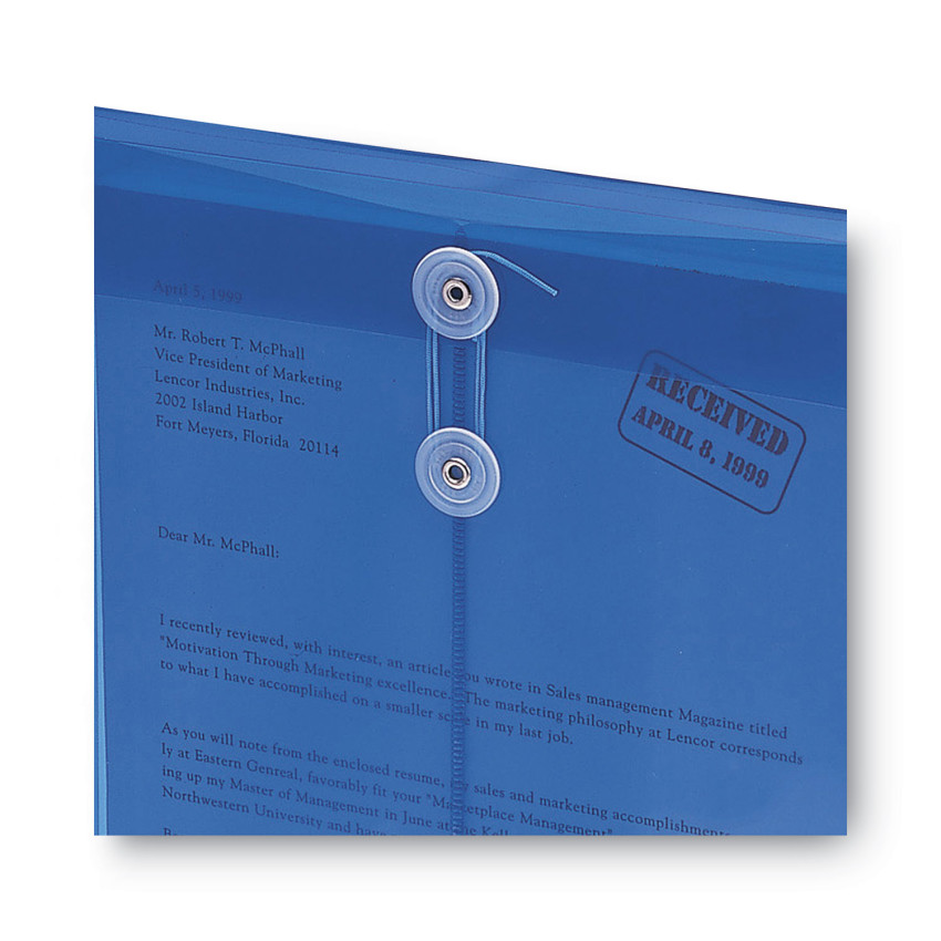 Smead Poly String and Button Interoffice Envelopes, Open-End (Vertical ...