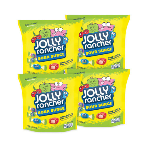 Jolly Rancher Sour Surge Hard Candy Assortment, Assorted Flavors, 13 oz ...