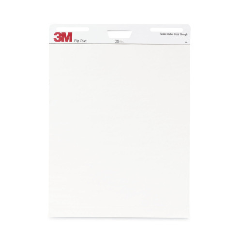 3M Professional Flip Chart, 25 x 30, White, 40 Sheets, 2/Carton (570 ...