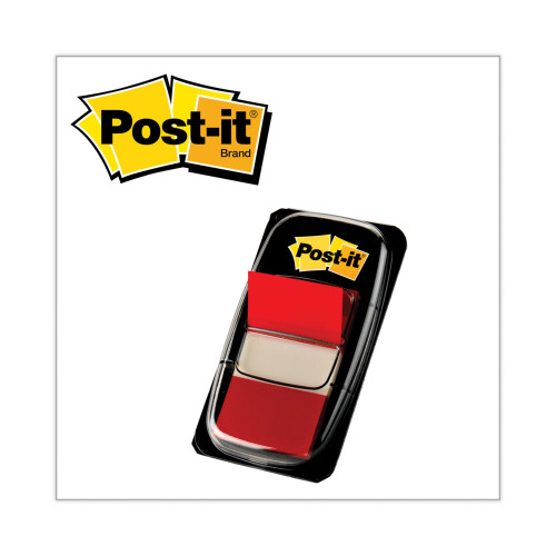 Post-it Marking Page Flags in Dispensers, Red, 50 Flags/Dispenser, 12 ...