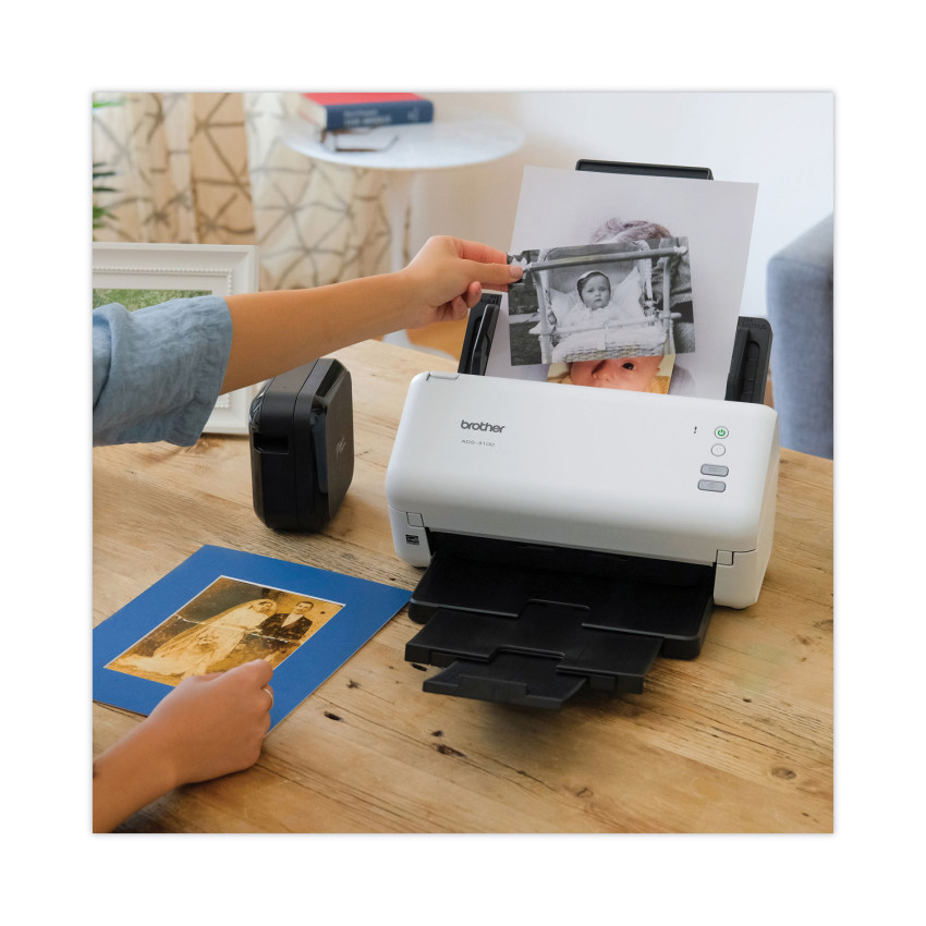Brother ADS-3100 High-Speed Desktop Scanner, 600 dpi Optical Resolution ...