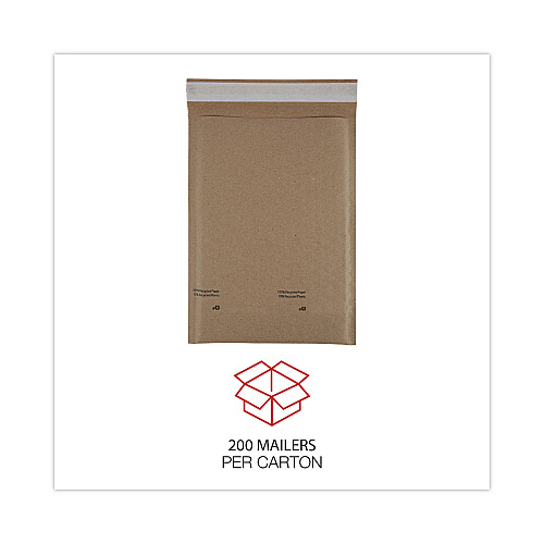 Universal Natural Self-Seal Cushioned Mailer, #0, Barrier Bubble Air ...