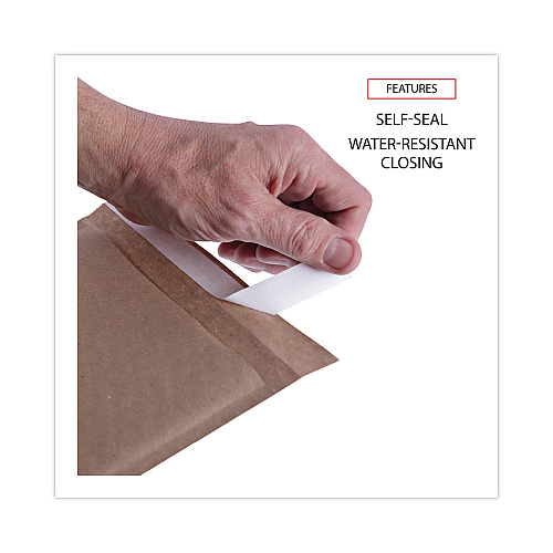 Universal Natural Self-Seal Cushioned Mailer, #0, Barrier Bubble Air ...