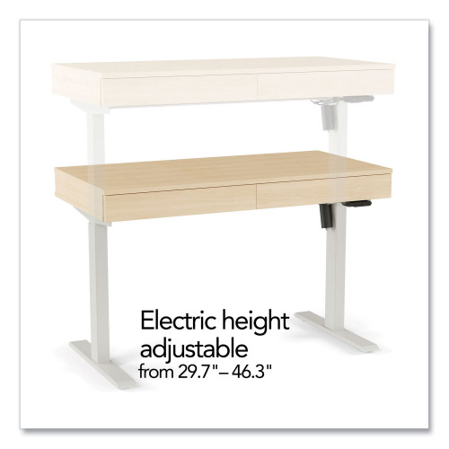 Union & Scale Essentials Deluxe Electric Sit-Stand 2-Column Workstation ...