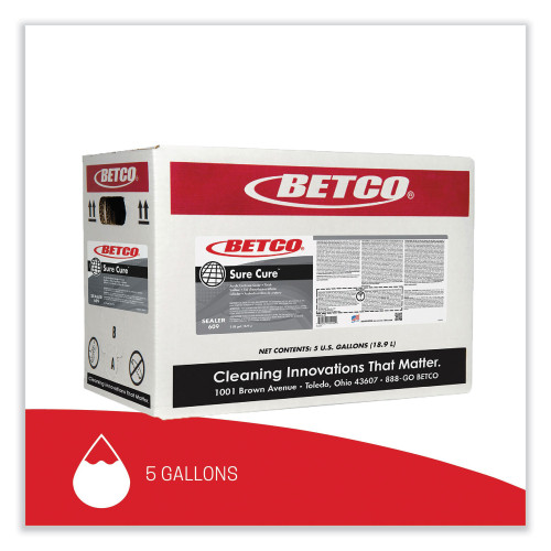 Betco Sure Cure Urethane Fortified Sealer/Finish, 5 gal Bag-in-Box ...