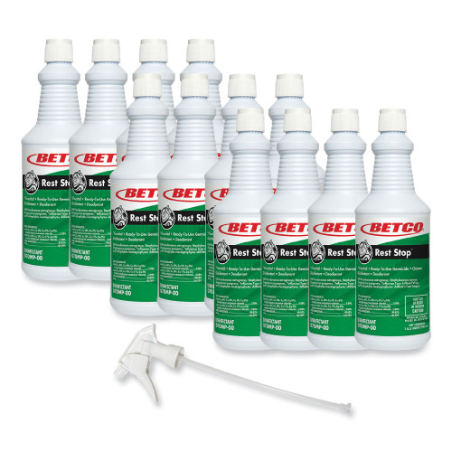 Betco Rest Stop Restroom Disinfectant, Floral Fresh Scent, 32 oz Bottle ...