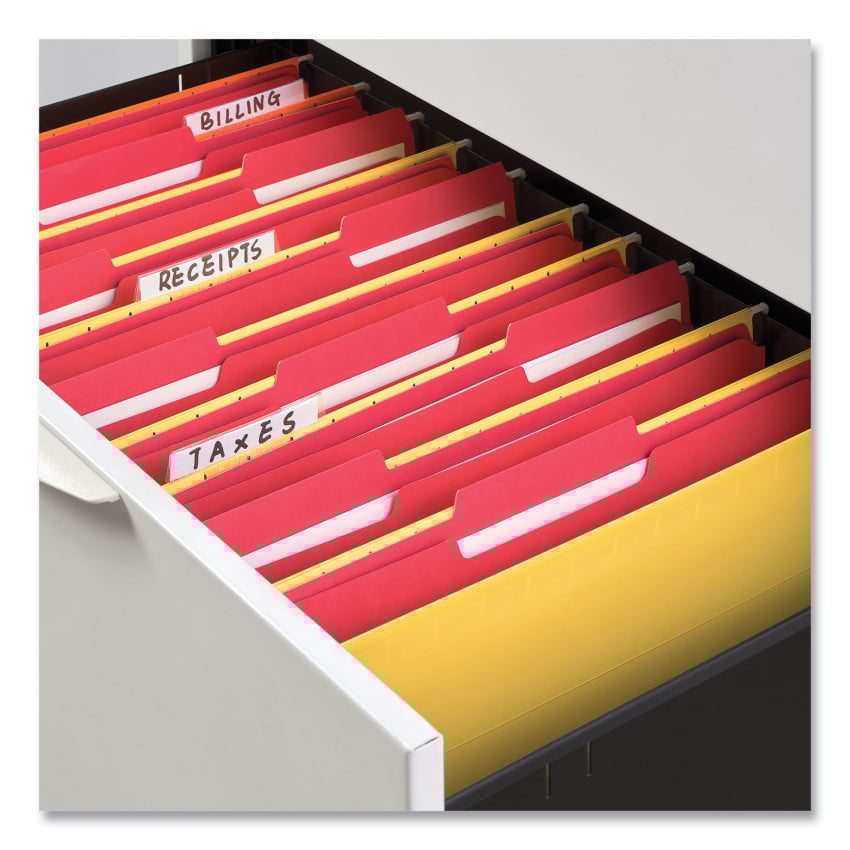 Universal Top Tab File Folders, 1/3-Cut Tabs: Assorted, Legal Size, 0. ...