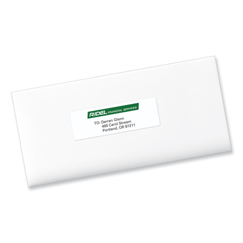PRES-a-ply Labels, Laser Printers, 1.33 x 4, White, 14/Sheet, 100 ...