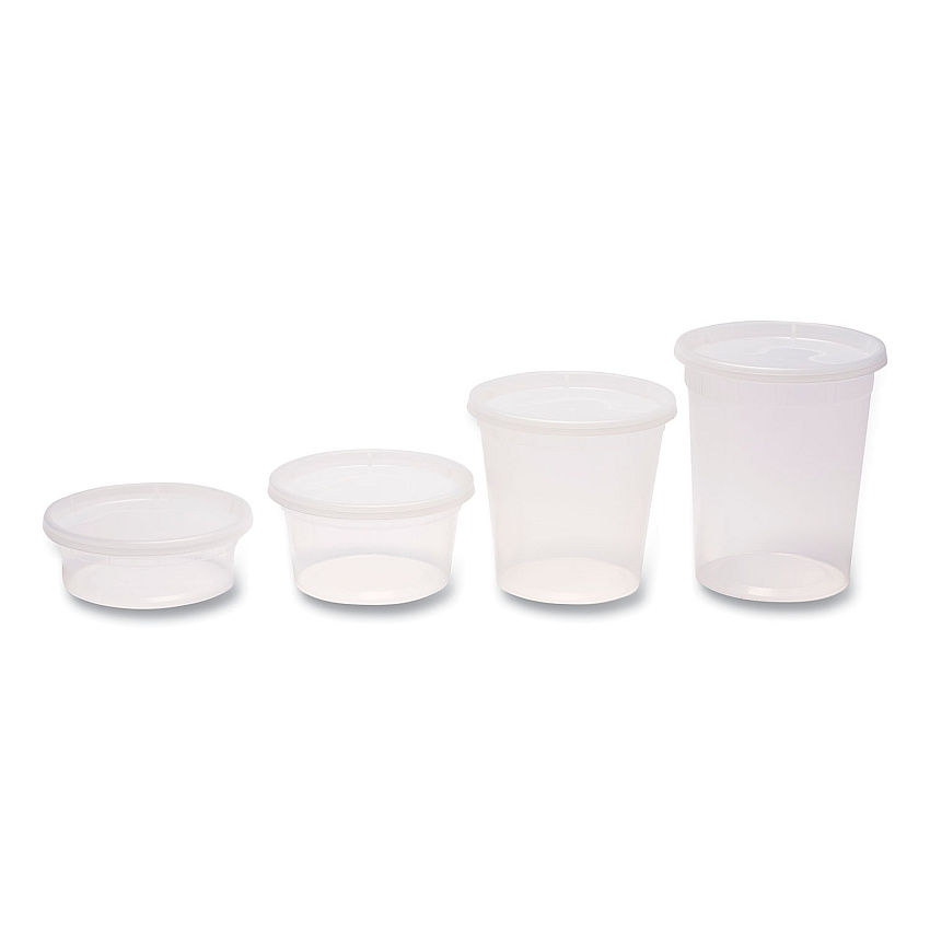 GEN Plastic Deli Container with Lid, 32 oz, Clear, Plastic, 240/Carton ...