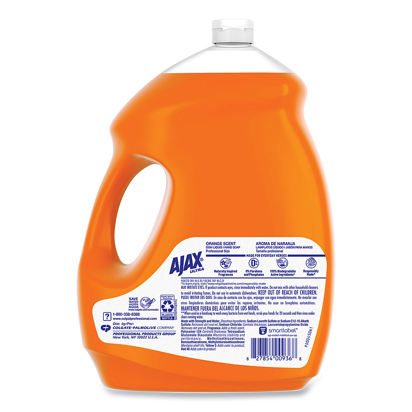 Ajax Professional Dish Detergent, Orange Scent, 145-oz. Bottle, 4 ...