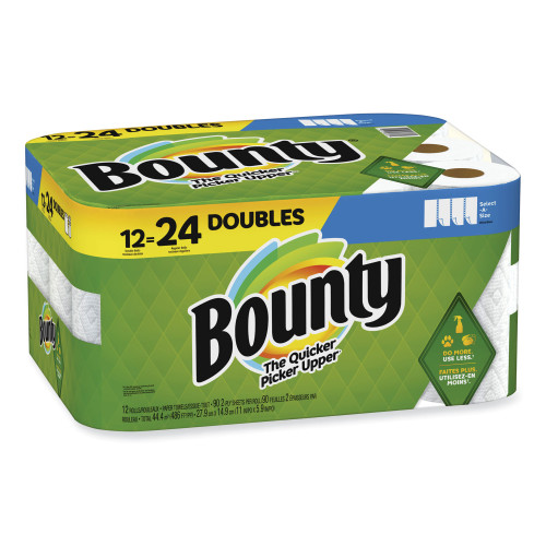 Bounty Select-a-Size Kitchen Roll Paper Towels, 2-Ply, 5.9 x 11, White ...