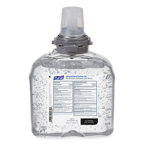 PURELL Advanced Hand Sanitizer TFX Refill, Gel, 1,200 mL, Unscented, 4 ...