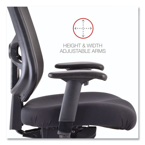 Alera Elusion Series Mesh Mid Back Swivel Tilt Chair Supports Up to 275 lb 17.9 to 21.8 Seat Height Black EL42BME10B OfficeCrave