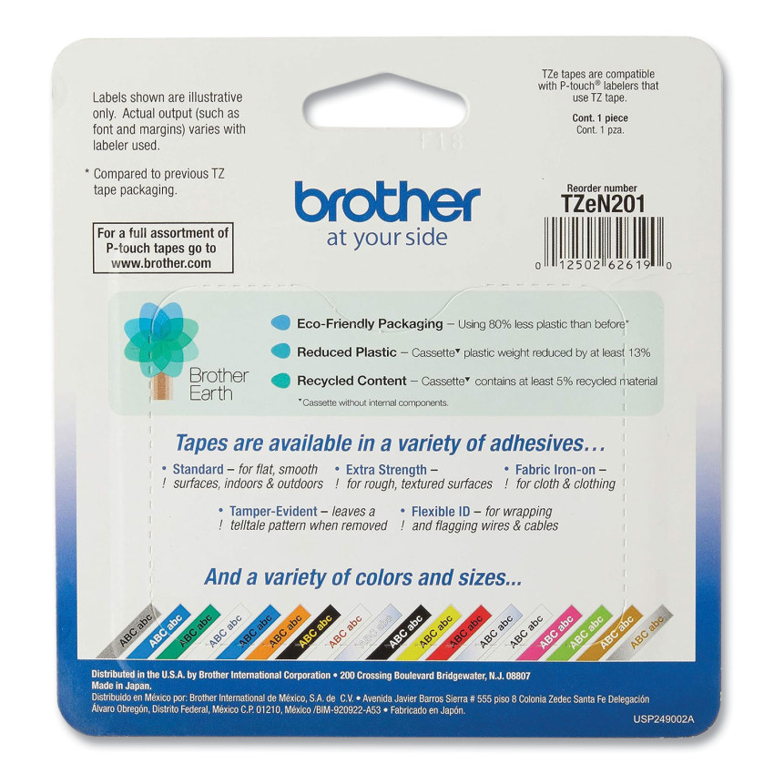 Brother TZ Super-Narrow Non-Laminated Tape for P-Touch Labeler, 0.13" x ...