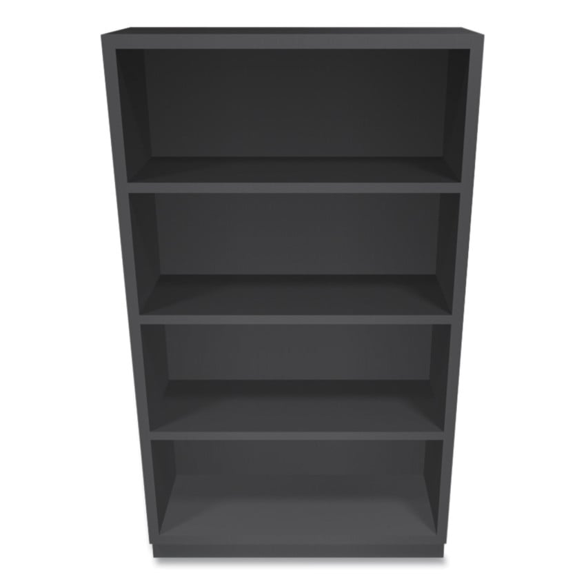 HON Metal Bookcase, Four-Shelf, 34.5w x 12.63d x 59h, Charcoal (S60ABCS)