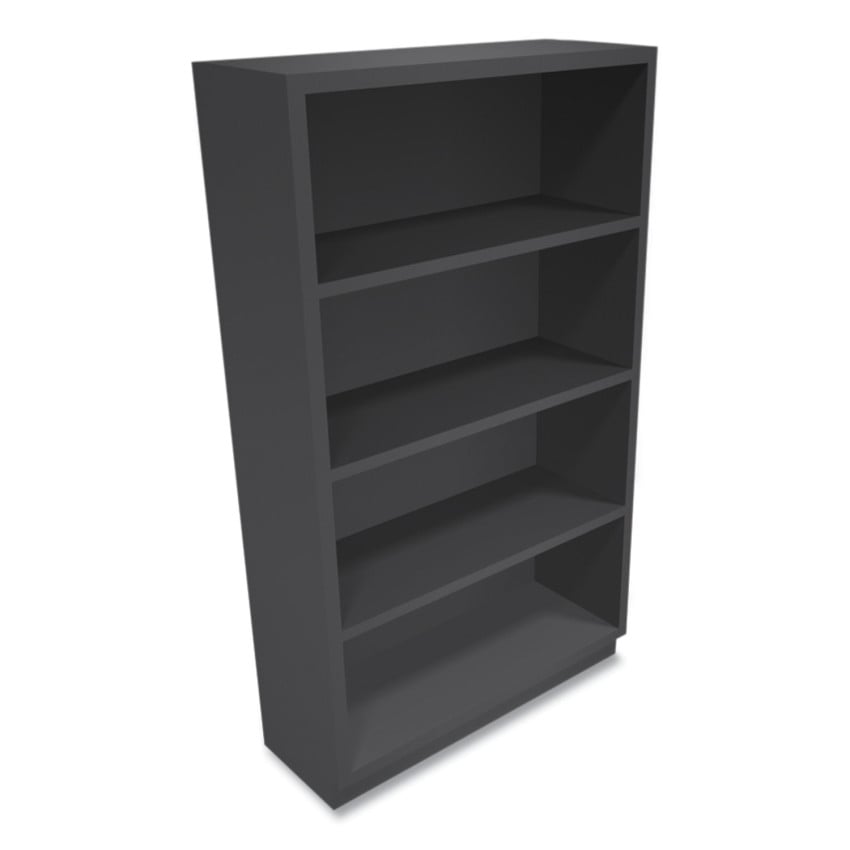 HON Metal Bookcase, Four-Shelf, 34.5w x 12.63d x 59h, Charcoal (S60ABCS)