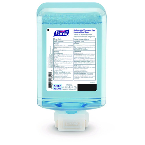 PURELL Antimicrobial Fragrance Free Foaming Hand Soap, 1,200 mL Refill ...