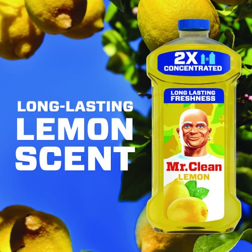 Mr. Clean Multipurpose Cleaning Solution, Lemon, 23 oz Bottle, 9/Carton ...