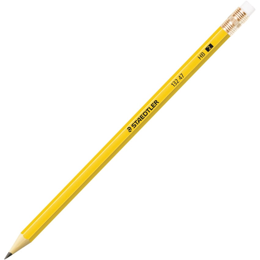 Staedtler No. 2 Woodcased Pencils - FSC 100% 2HB - Yellow Wood Barrel - 1 Dozen (13247C12A6TH)
