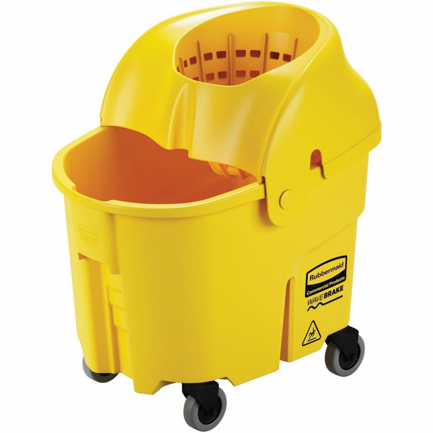 Rubbermaid Commercial WaveBrake 35 QT Institution Bucket & Wringer ...