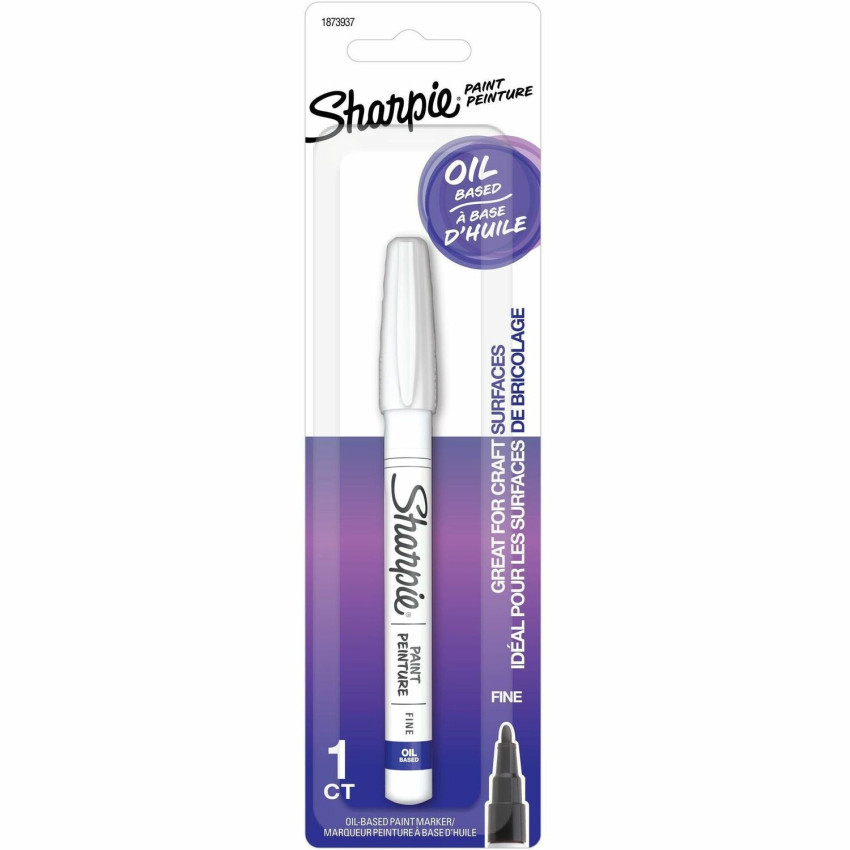 Sharpie Oil Based Paint Fine Chisel Marker Point - White Ink - Oil ...
