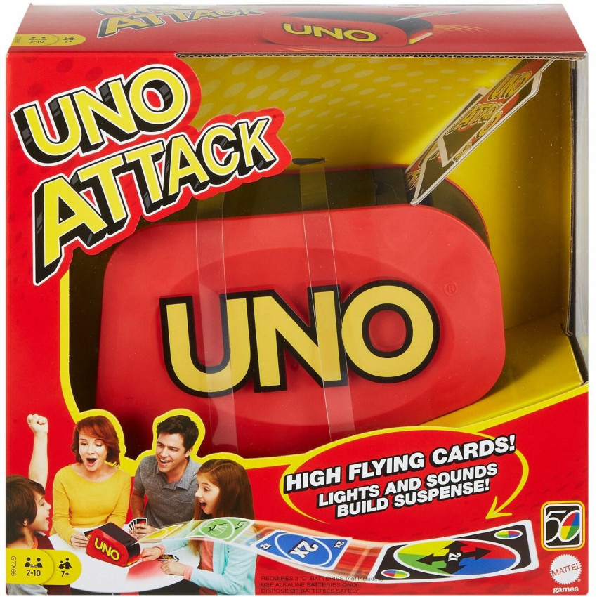 Mattel UNO Attack Card Game , Family Game For Kids And Adults, Card ...