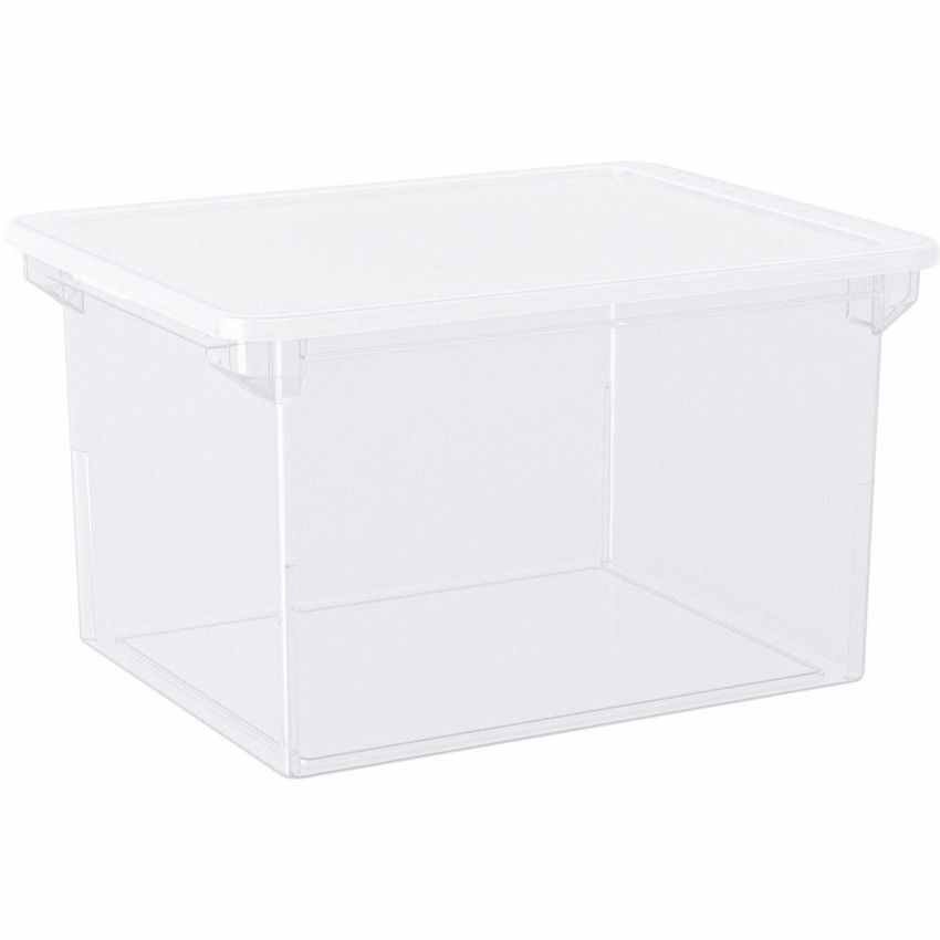 Storex Plastic File Tote Storage Box (61539U04C)