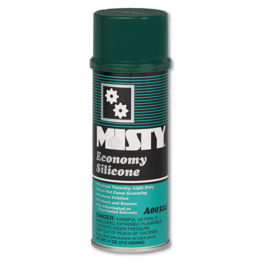 Misty Economy Silicone Spray Lubricant, 11 oz Aerosol Can, 12/Carton ...