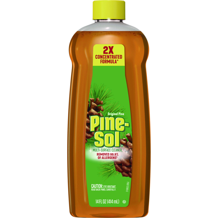 Pine-Sol Multi-Surface Cleaner Disinfectant Concentrated, Pine Scent, 14 oz Bottle (60146EA)