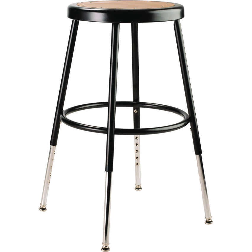 6200 Series Height Adjustable Heavy Duty Steel Stool, Backless ...