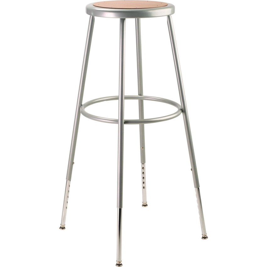 6204 Series Height Adjustable Heavy Duty Steel Stool, Backless ...