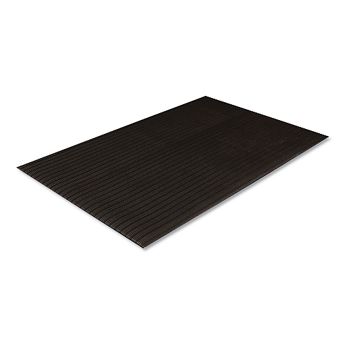 Crown Mats Ribbed Vinyl Anti-Fatigue Mat, 36 x 60, Black (FL3660BK ...