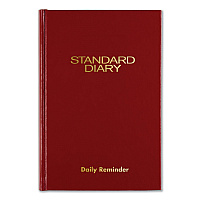 AT-A-GLANCE Standard Diary Daily Diary, Recycled, Red, 9.44 x 7.5, 2022 ...