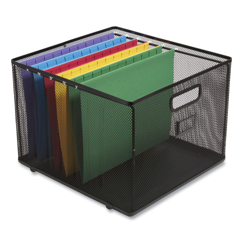 TRU RED Wire Mesh File Organizer, Letter Size, 13.98" Long, Black ...