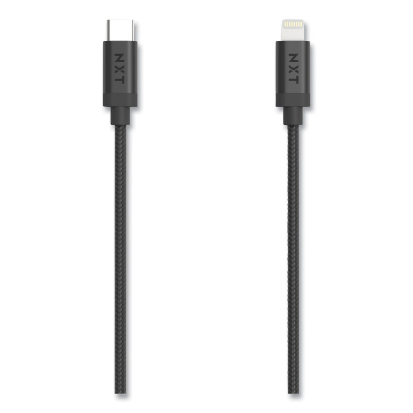 NXT Technologies Braided Apple Lightning Cable to USB-C Cable, 6 ft ...