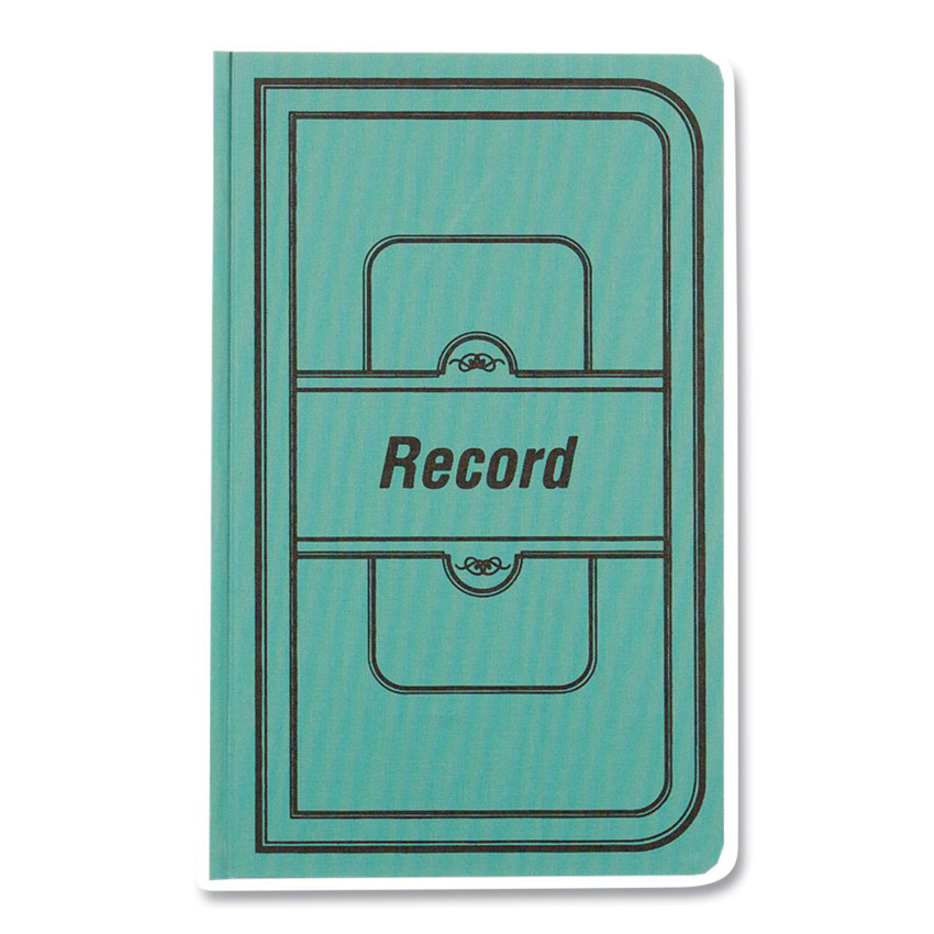 National Paper Tuff Series Record Book, Green Cover, 7.63 x 12.13, 500 ...