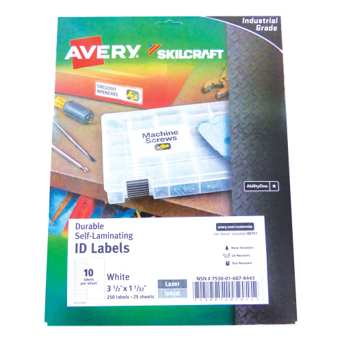 AbilityOne 7530016878443 SKILCRAFT/AVERY Durable Self-Laminating ID ...