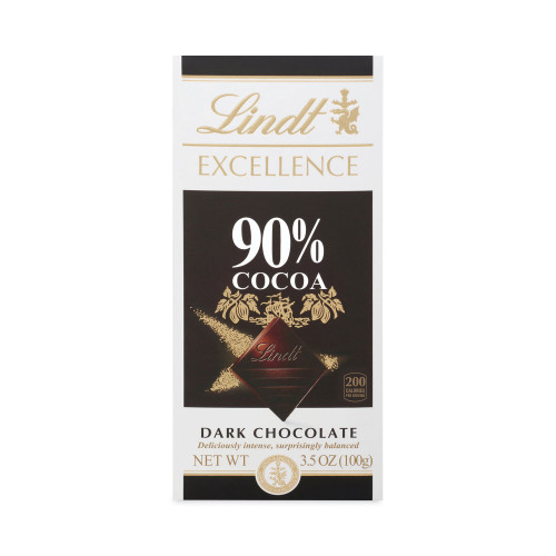 Lindt Excellence 90% Cocoa Bar, 3.5 oz Bar, 12 Count, Delivered in 1-4 ...