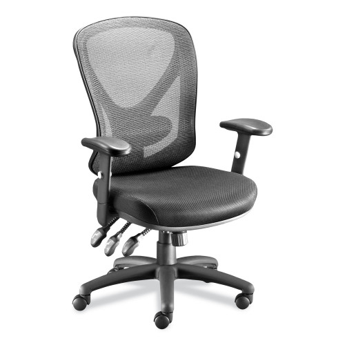 Alera Aeson Series Multifunction Task Chair Supports Up to 275 lb 15 to 18.82 Seat Height Black Seat Back Black Base AS42M14 OfficeCrave