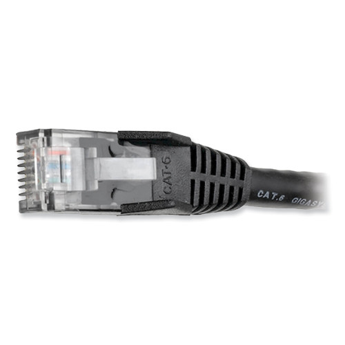 Tripp Lite CAT6 Gigabit Snagless Molded Patch Cable, 7 ft, Black (N201007BK)
