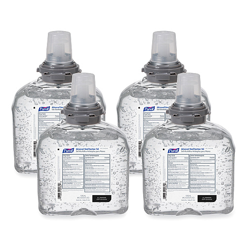 PURELL Advanced Hand Sanitizer TFX Refill, Gel, 1,200 mL, Unscented, 4 ...