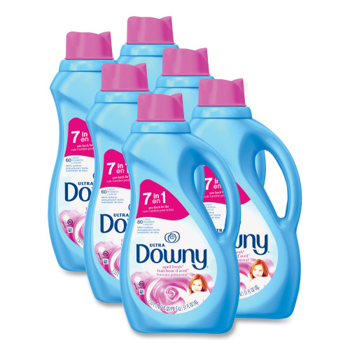 Downy Liquid Fabric Softener, April Fresh, 44 oz Bottle, 6/Carton (10033)