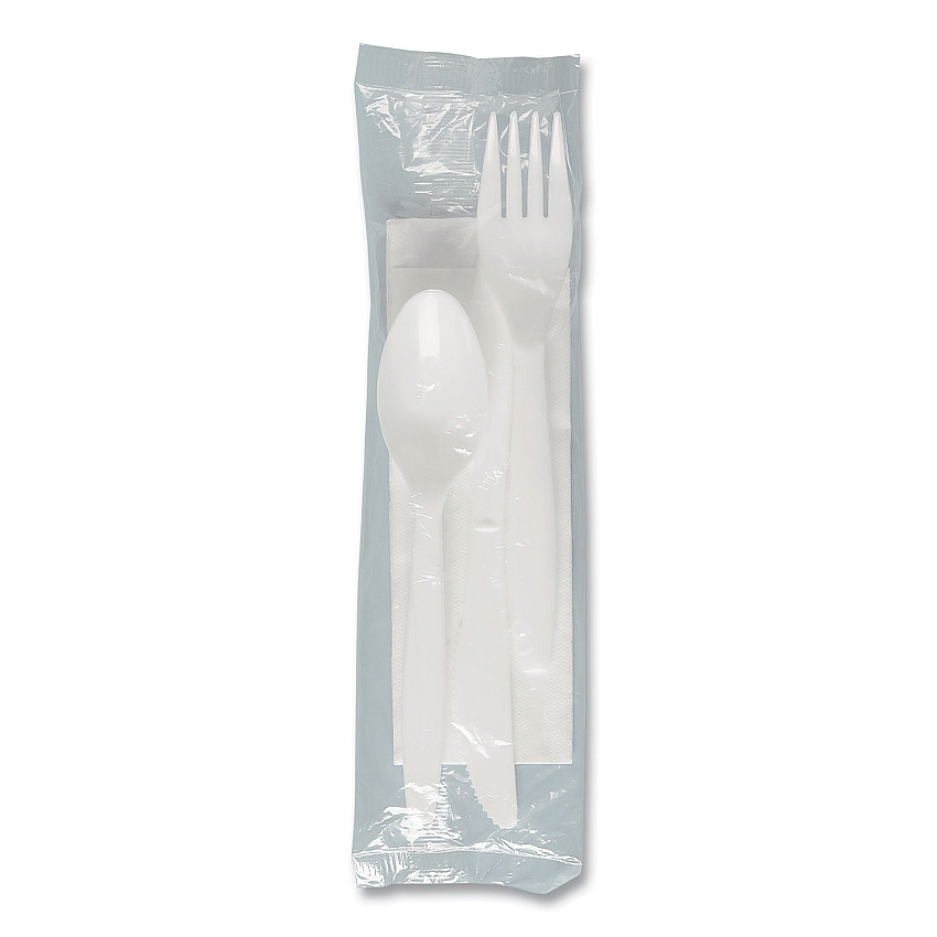 Regal Mediumweight Cutlery, Individually Wrapped, Combo Kit, White, 250 ...