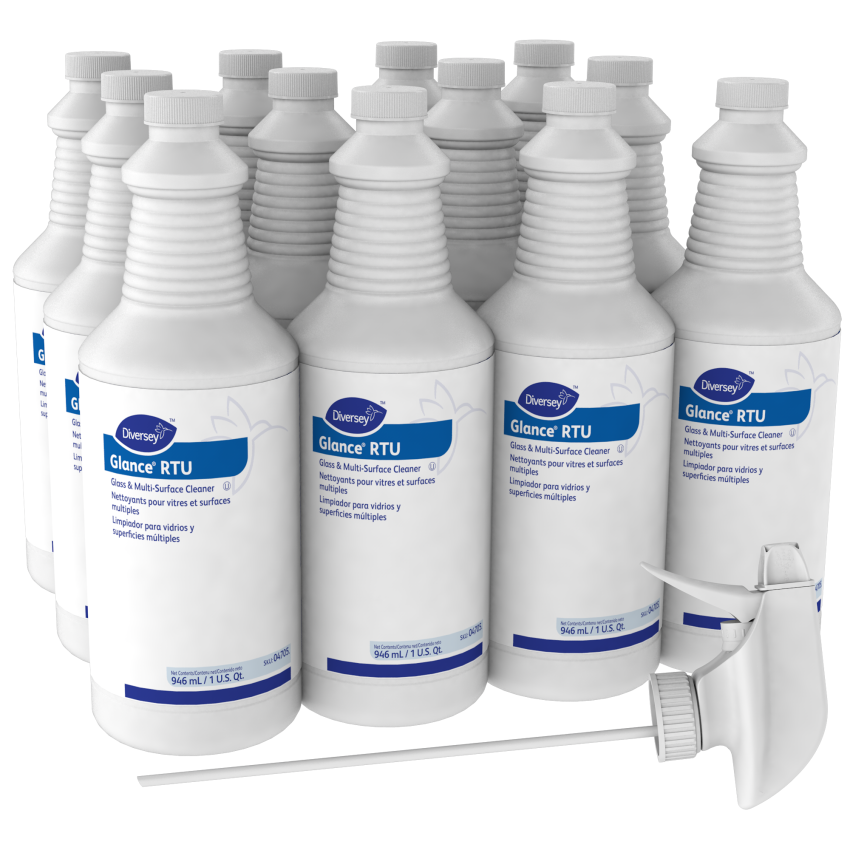 Diversey Glance Glass and Multi-Surface Cleaner, Original, 32 oz Spray ...