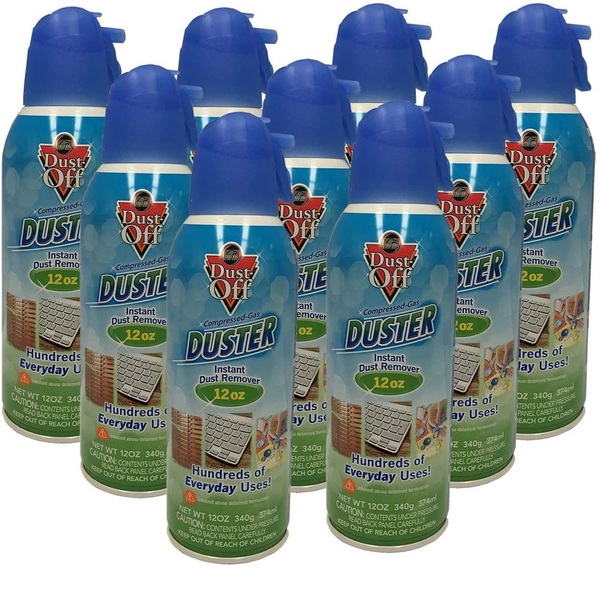 Dust-Off Disposable Compressed Air Duster, 12 oz Can (DPSXL12) - 9 Pack ...
