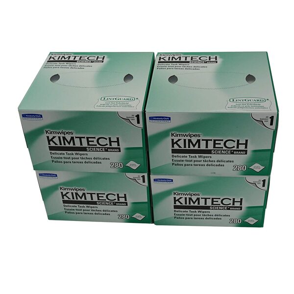 Kimtech Kimwipes, Delicate Task Wipers, 1-Ply, 4.4 x 8.4, Unscented ...