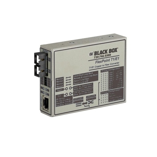Black Box Managed T1/e1 Media Converter - T1/e1 Copper To Multimode ...