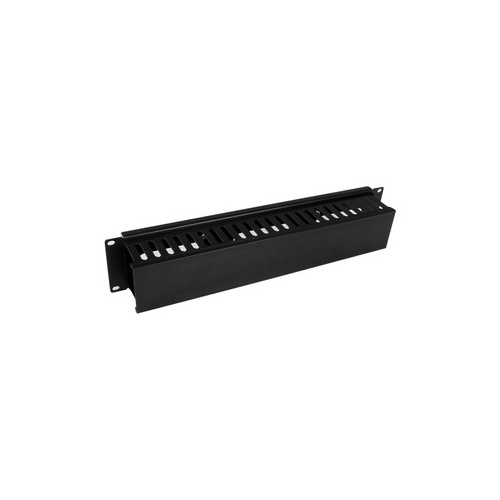 StarTech 2U Horizontal Finger Duct Rack Cable Management Panel with ...