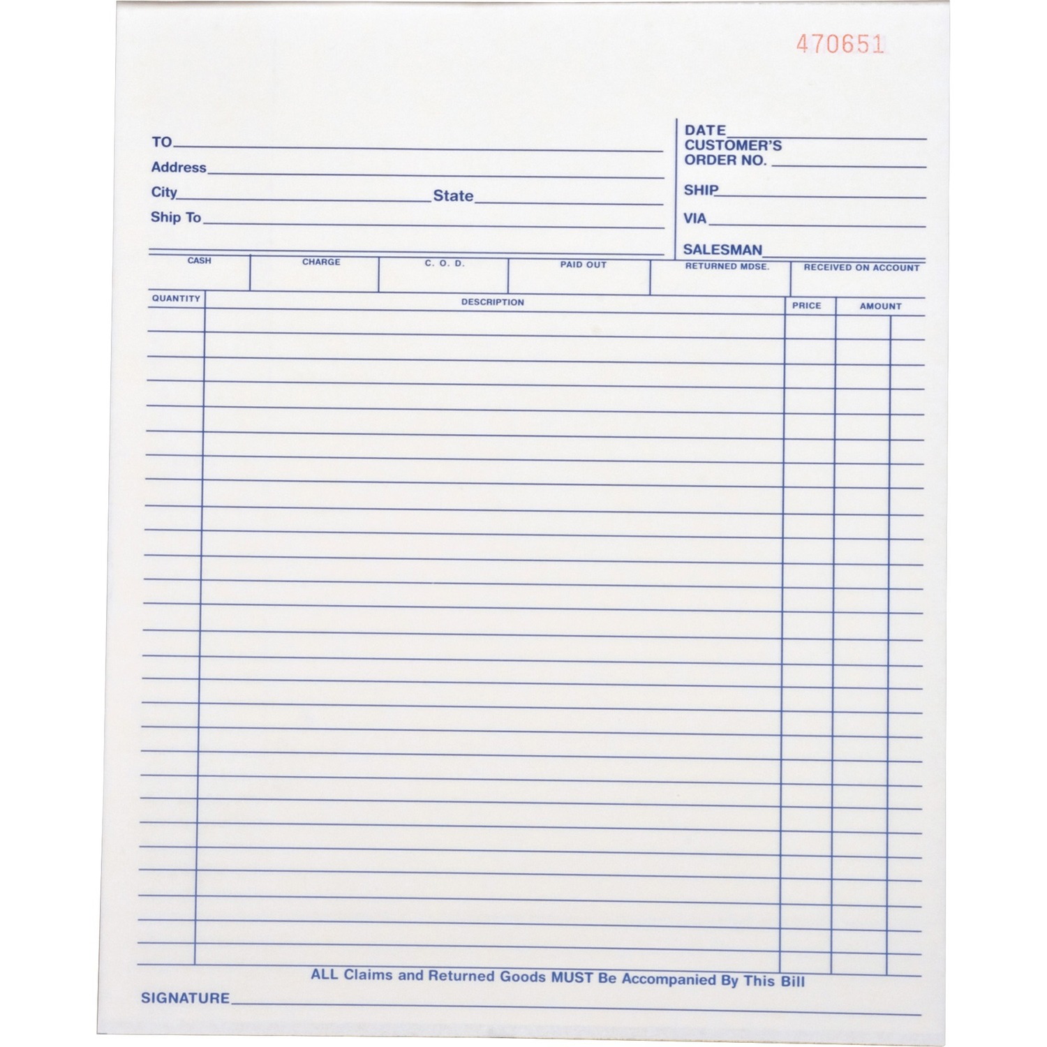Business Source All-purpose Carbonless Forms Book (39554) | OfficeCrave.com