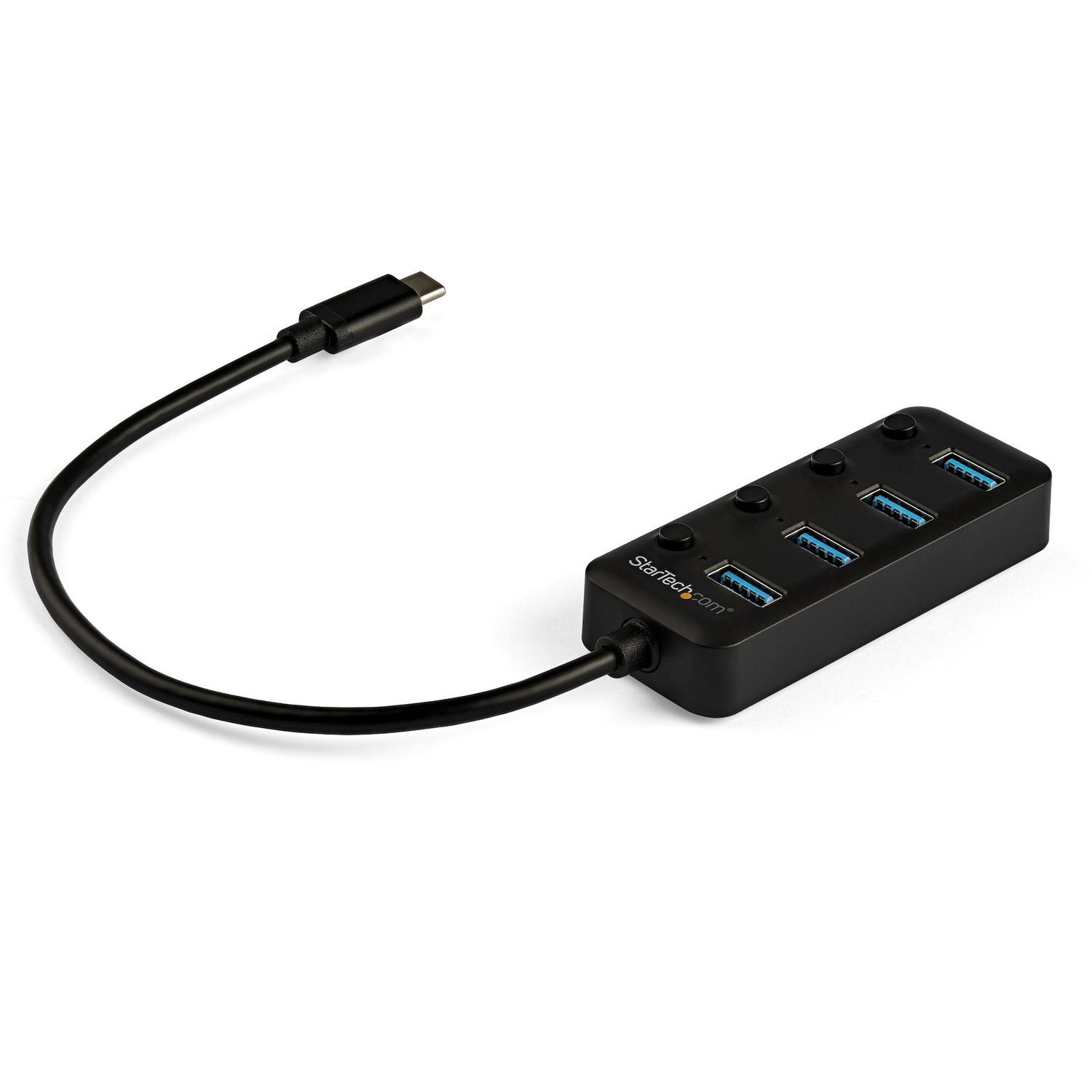 StarTech 4 Port USB C Hub - 4x USB 3.0 Type-A with Individual On/Off ...